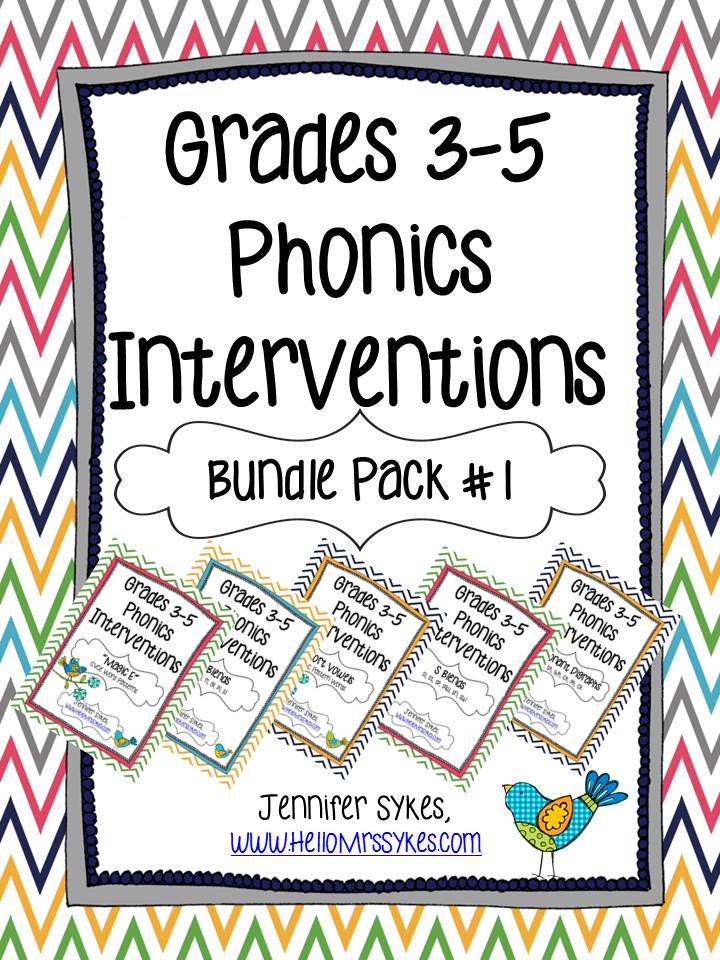 Phonics Interventions Bundle with Lesson Plans, Activities, Practice S ...