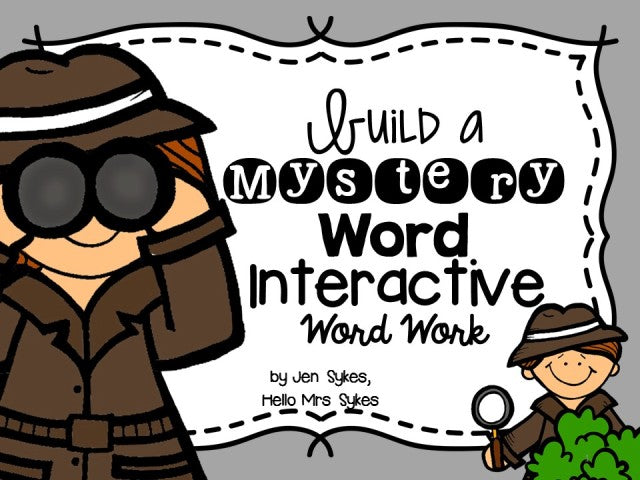 Build A Mystery Word, Interactive Word Work for grades 3-4 | Hello Mrs ...