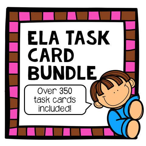 ELA Task Cards Scoot Assessments Games Bundle Grades 2-4 | Hello Mrs Sykes